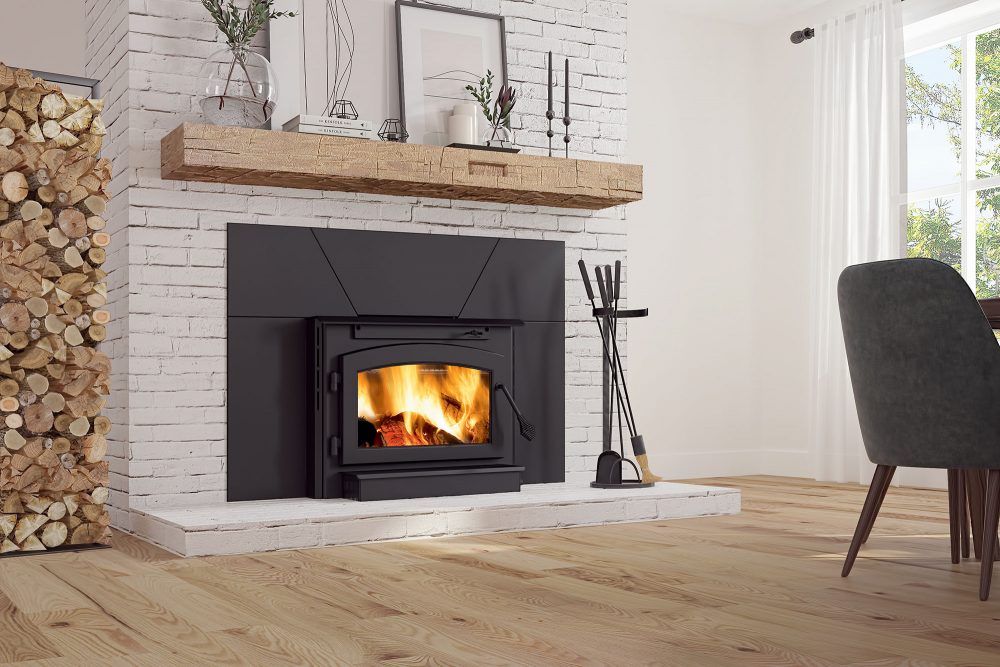 Hewn Mortise Beam Non-combustible Fireplace Mantel - Ambiance®