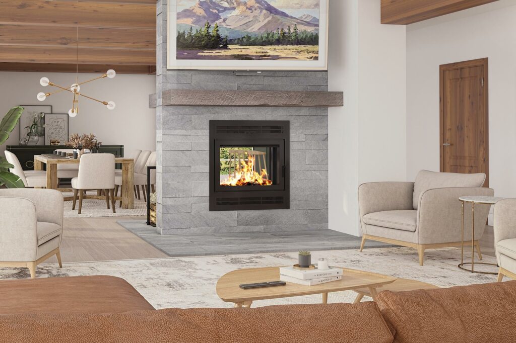 Elegance® 42 See-Thru Built-in Wood Burning Fireplace - Ambiance®
