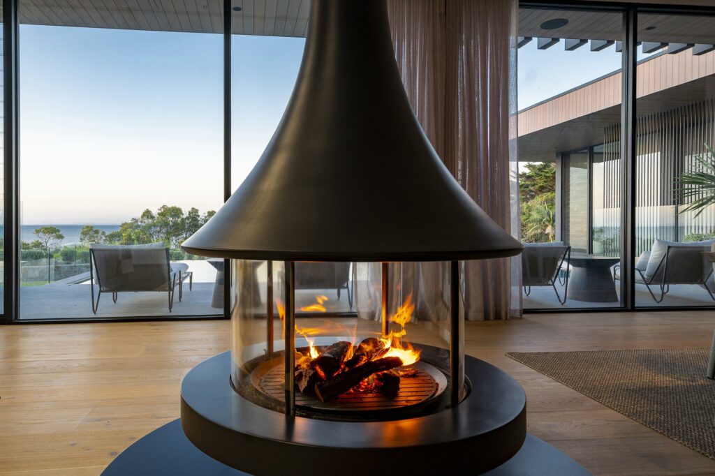 JC Bordelet Eva Suspended Fireplace Wood Gas - Ambiance®