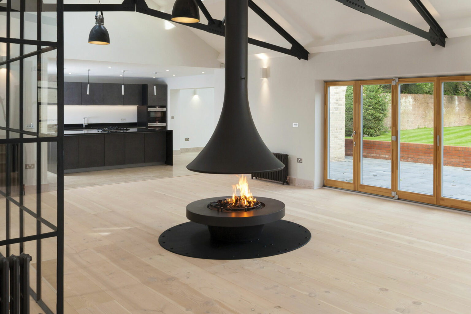 JC Bordelet Eva Suspended Fireplace Wood Gas - Ambiance®