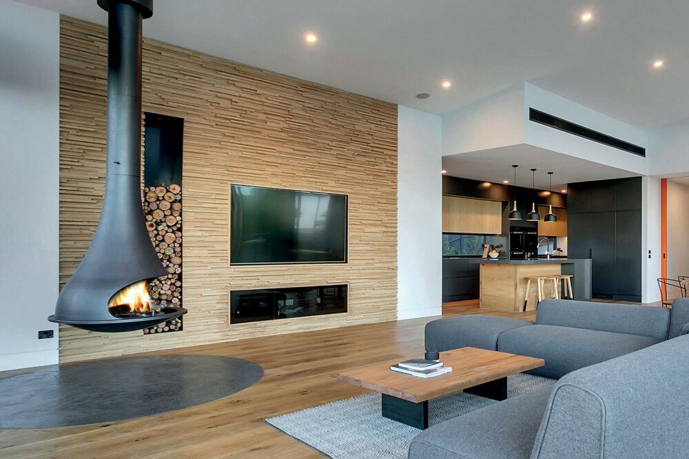 JC Bordelet Tatiana Suspended Fireplace Wood Gas - Ambiance®