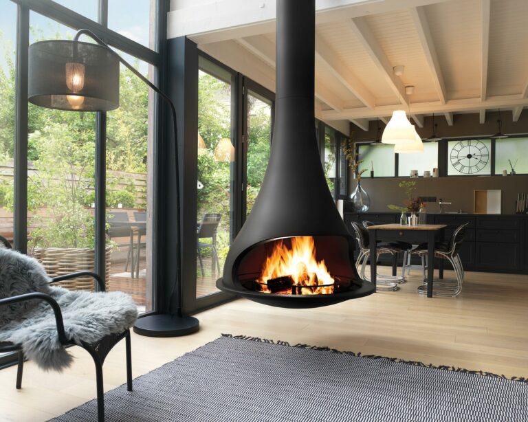 JC Bordelet Tatiana Suspended Fireplace Wood Gas - Ambiance®