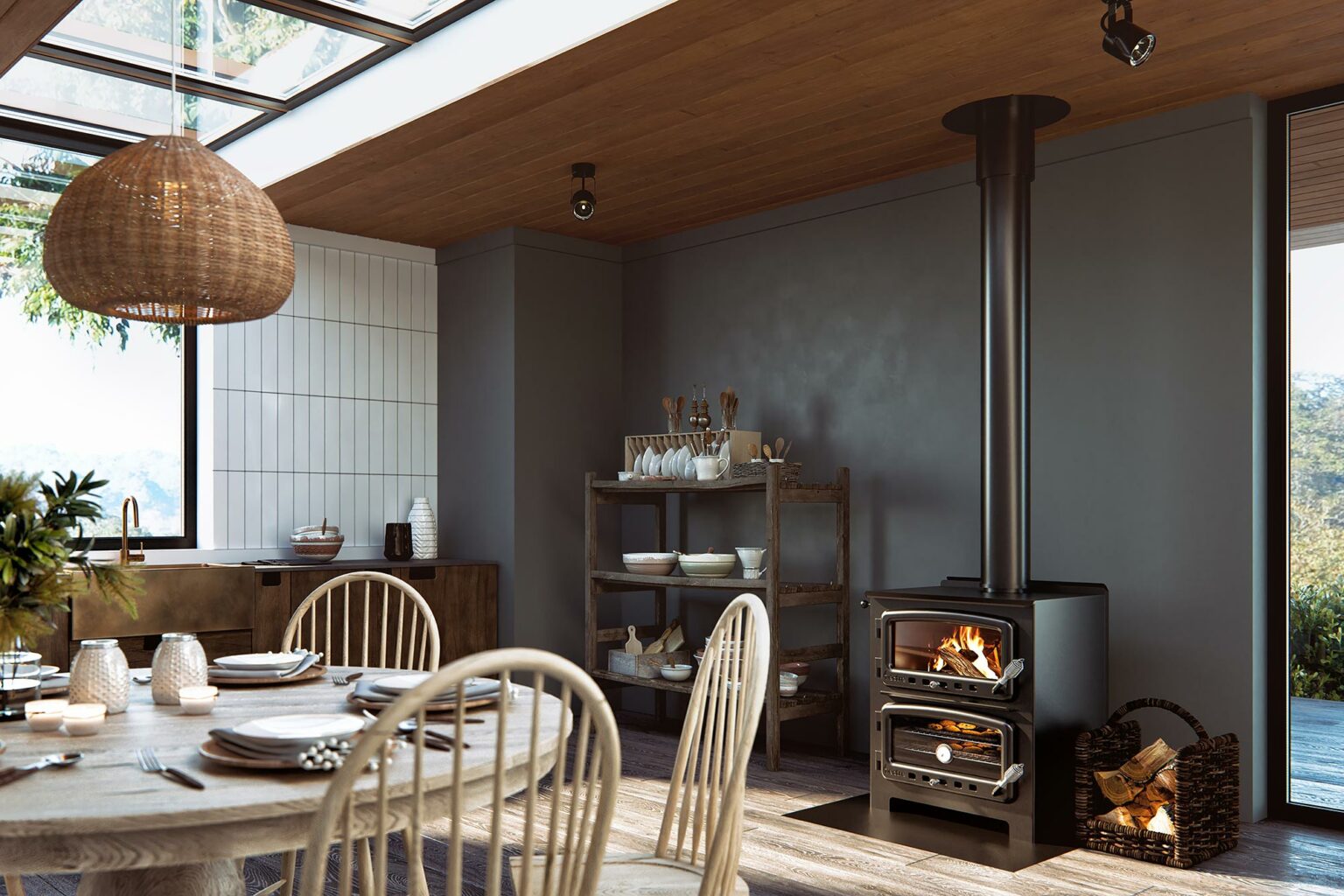 Nectre 550 Wood Burning Cookstove - Ambiance®
