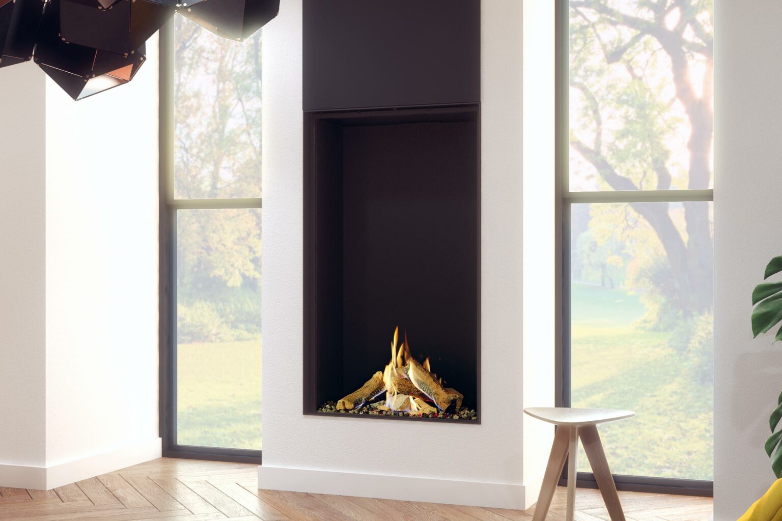 DRU Prestige® 42 Tall Luxury Gas Fireplace - Ambiance®