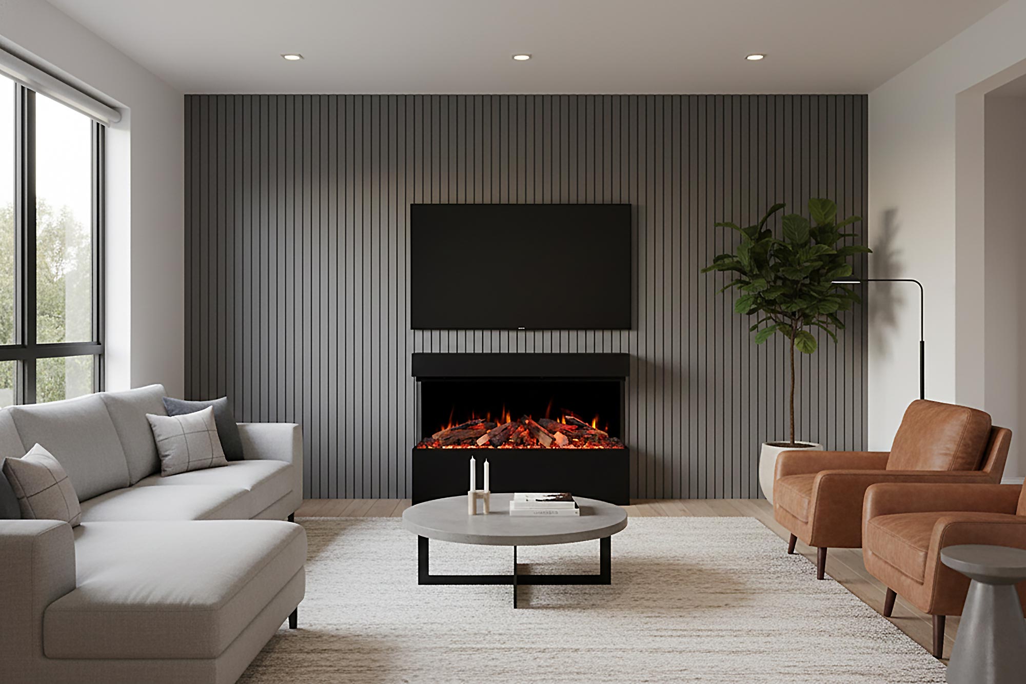 BonFire® 48 Built-in Electric Fireplace - Ambiance®